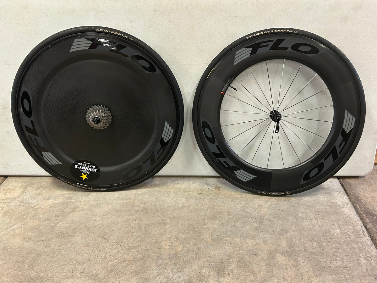 Flo Rim Brake Race Wheelset - 80mm Front / Disc Rear - USED — Playtri ...